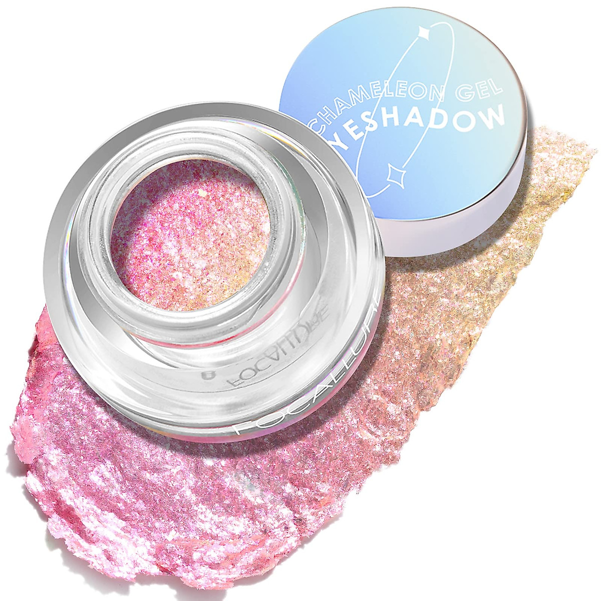 FOCALLURE Chameleon Cream Eyeshadow,Intense Color Shifting Creamy Eye Shadows,Eye Makeup with Highly Pigmented Metallic,Shimmer,Multi-Reflective Finishes,Long-Lasting with No Creasing,Babylon