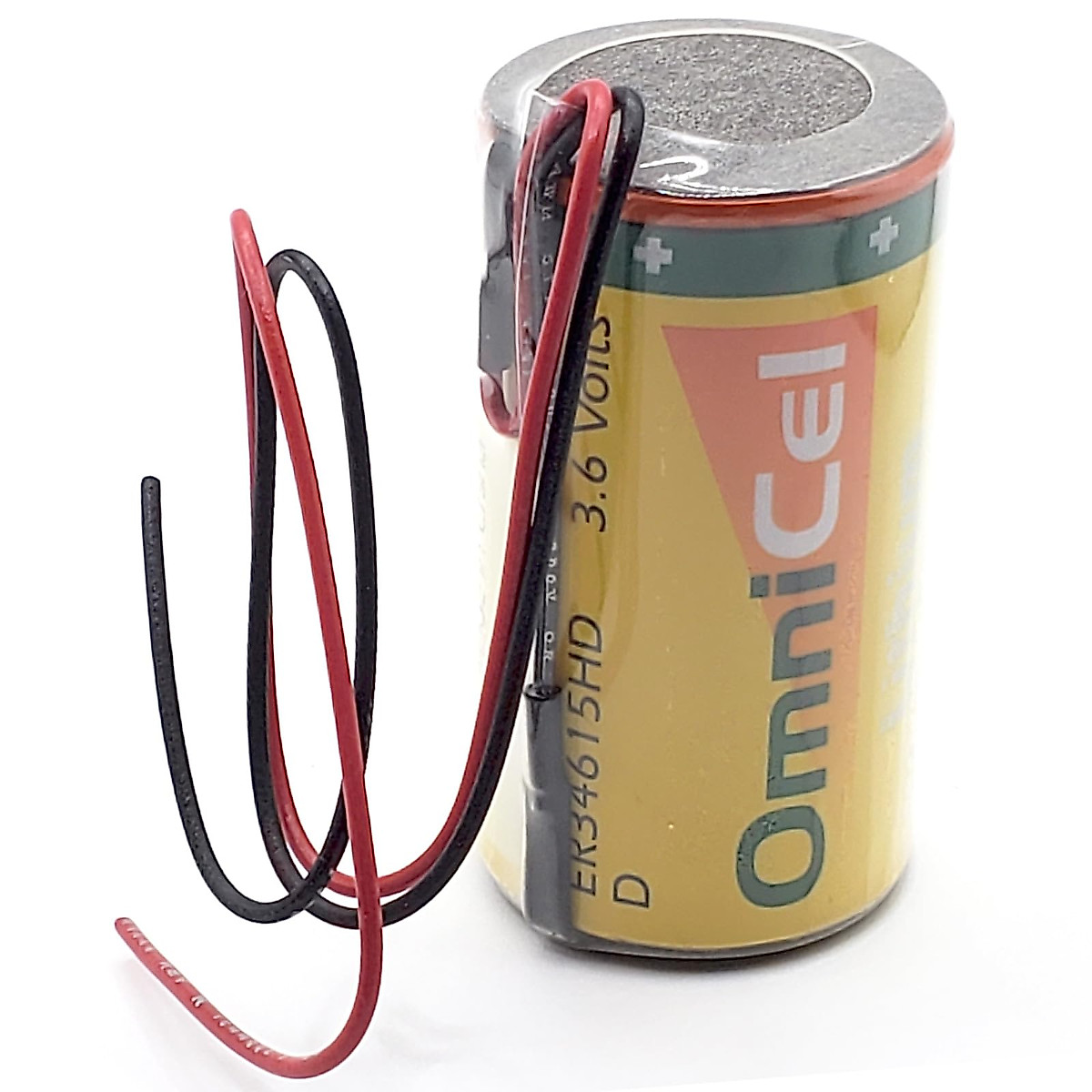 6x OmniCel ER34615HD/W LithiumThionyl Chloride Battery with Wire Leads For Fleet Monitoring, Tracking Devices for Hunting Dogs, Carbon Monoxide Detectors, Intrusion Sensors, Invisible Fencing