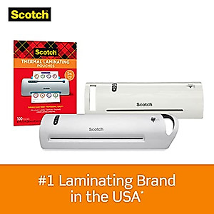 Scotch Thermal Laminating Pouches Premium Quality, 5 Mil Thick for Extra Protection, 50 Pack Letter Size Laminating Sheets, Our Most Durable Lamination Pouch, 8.9 x 11.4 inches, Clear (TP5854-50)