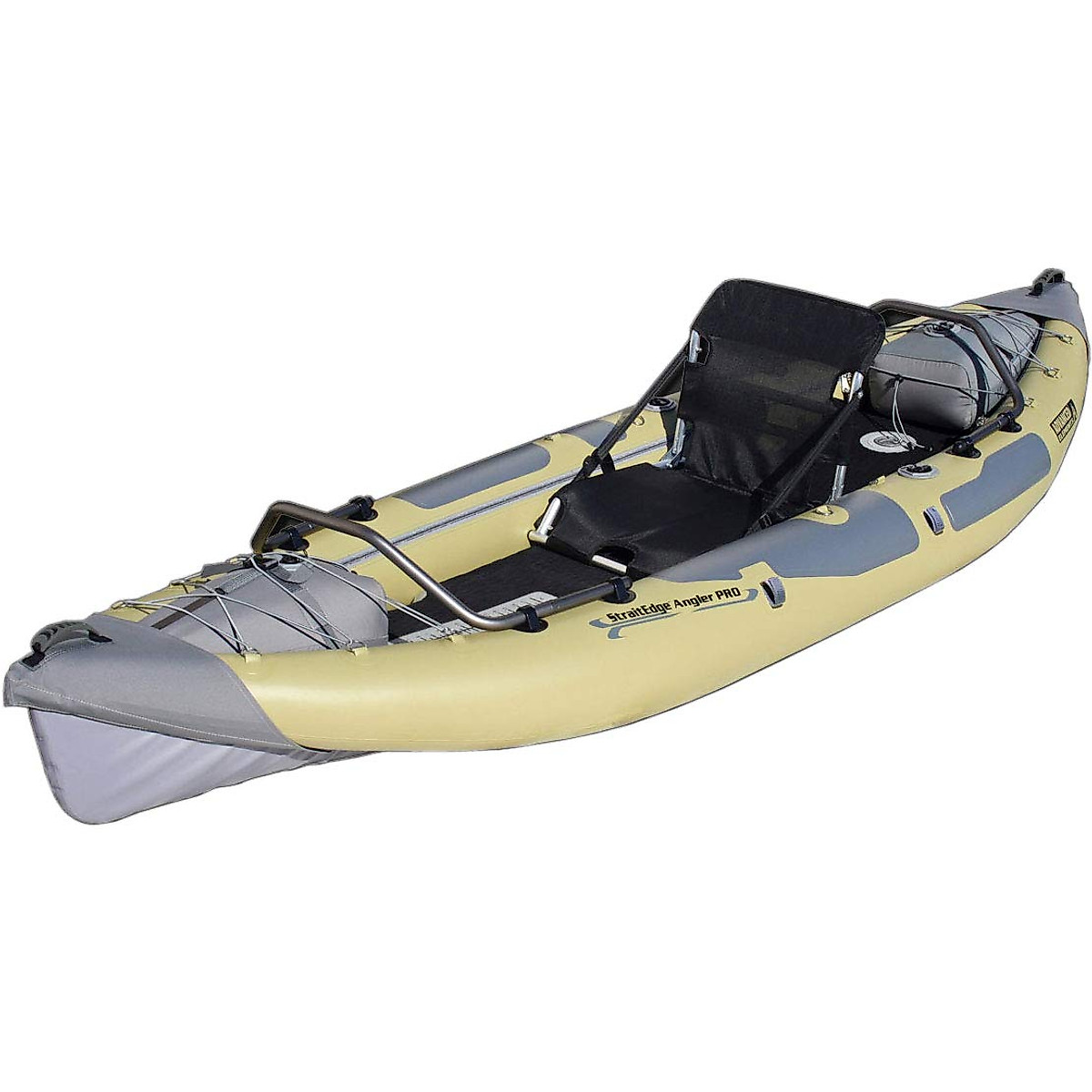 Advanced Elements Straitedge Angler Pro Inflatable Kayak - Fishing Kayak with Carry Bag - 10' 6" - 42 lbs - Khaki