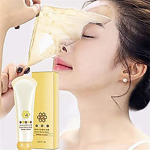 Koconh Honey Tearing Mask Peel, Honey Tearing Mask, Honey Tearing Mask Peel Mask Dead Skin Clean Pores Shrink Face Skincare Mask (2 PCS)