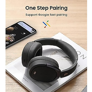 Edifier WH950NB Active Noise Cancelling Headphones, Bluetooth 5.3 Wireless Headphones, LDAC Hi-Res Audio, 55 Hours Playtime, Google Fast Pairing for Android, Dual Device Connection, App Control, Black