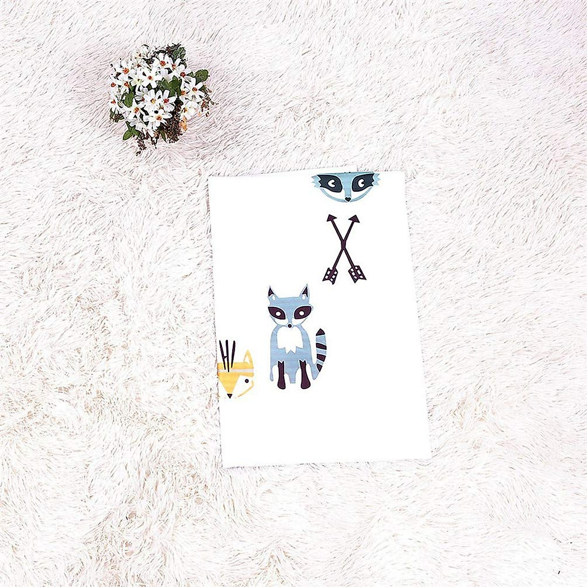 Meslio Baby Photo Blanket,Baby Monthly Milestone Blanket, Newborn Photography Props Shoots Backdrop for Boys Girls, 40''x 40''