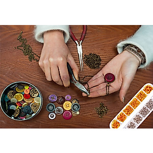 Anezus Jump Rings for Jewelry Making Supplies and Necklace Repair with Jump Ring Pliers and Open Jump Ring(1200Pcs Silver and Gold)Anezus Jump Rings for Jewelry Making Supplies and Necklace Repair wit