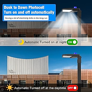 G GJIA led Parking lot Light with Wall Mount Bracket