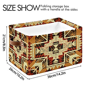 xigua Native American Style Storage Bin for Toy Storage Basket Dirty Clothes Sundries Office Home Closet Organizer Shelf Cube Box Waterproof Laundry Basket