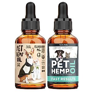 Charlie & Buddy Hеmp Оil for Dogs Cats - Helps Pets with Аnxiеty, Pаin, Strеss, Slееp, Аrthritis, Sеizures Rеlief - Нiр Jоint Hеalth - Cаlming Trеats