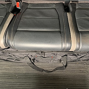 Winunite Compatiable with 2025-2024 F150 4 Doors Underseat Storage Bag Full Size Pickup Under Seat Organizer with 3 Detachable Inner Dividers Anti-slip Bottom Bag