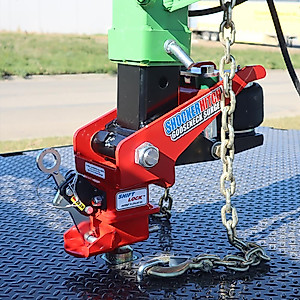 Shocker 40K Gooseneck Surge Air Hitch & Shift Lock Coupler for 3" Ball, 3-15/16" Square Straight Pin