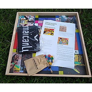 Jamaican Ludo Legendary Athletes Edition | 24in x 24in Board Game | Family Game Night Activity | Fun Easy Multi-Player Entertainment (Ludi/Ludy/Loodi)