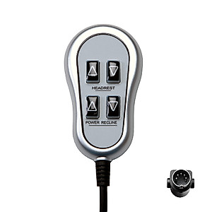 Uetmulik Power Recliner Lift Chair Raffel Systems 4 Button 5 Pin Lighted Hand Control Remote Model HC-6022-PR6-KL-MW Replacement