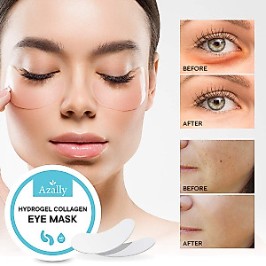 AZALLY Hydrogel Collagen Anti-Aging, Under Eye Patches, Under Eye Bags Treatment, Eye Mask for Puffy Eyes (60pcs)