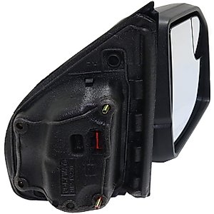 Kool Vue Right Power Heated Mirrors for Ford F-150 2015-2018 Manual Fold With Signal Light, Spotter Glass & Puddle Lamp; Without Memory & Auto-Dimming Textured Standard Cab, Up To 02/26/18