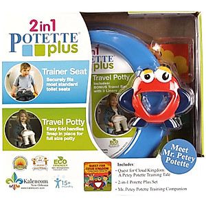 Kalencom Mr. Petey 2-in-1 Potette Plus Potty Training Kit, Blue, One Size
