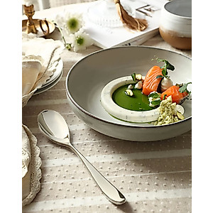 DANIALLI Modern Marettimo Silverware Set - 18/10 Stainless Steel Flatware Set for Elegant Dining - Dishwasher Safe Cutlery Set (30-Piece)