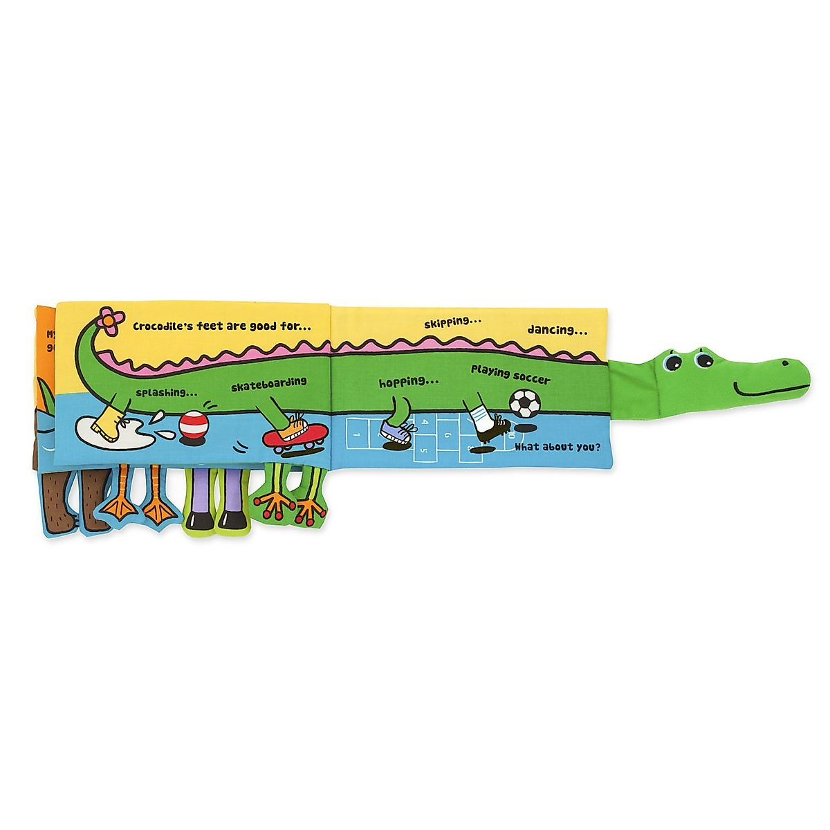 Melissa & Doug Whose Feet?: K's Kids Soft Activity Book Series + 1 Free Pair of Baby Socks Bundle [92036]