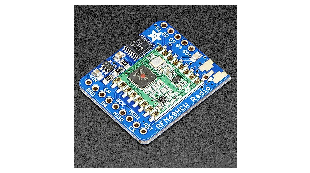 RF Development Tools Adafruit RFM69HCW Transceiver Radio Breakout - 433 ...