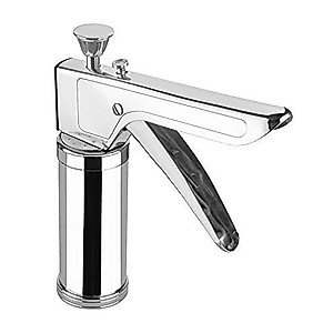 VOETEX ZONE Stainless Steel Kitchen Press with 15 Different Types of Jalies, Murukku Maker/Bhujiya Maker/Noodles Maker/Cookies Maker/Namkeen Maker/Chakali Maker/Sev Maker/Farsan Maker/Gathiya Maker