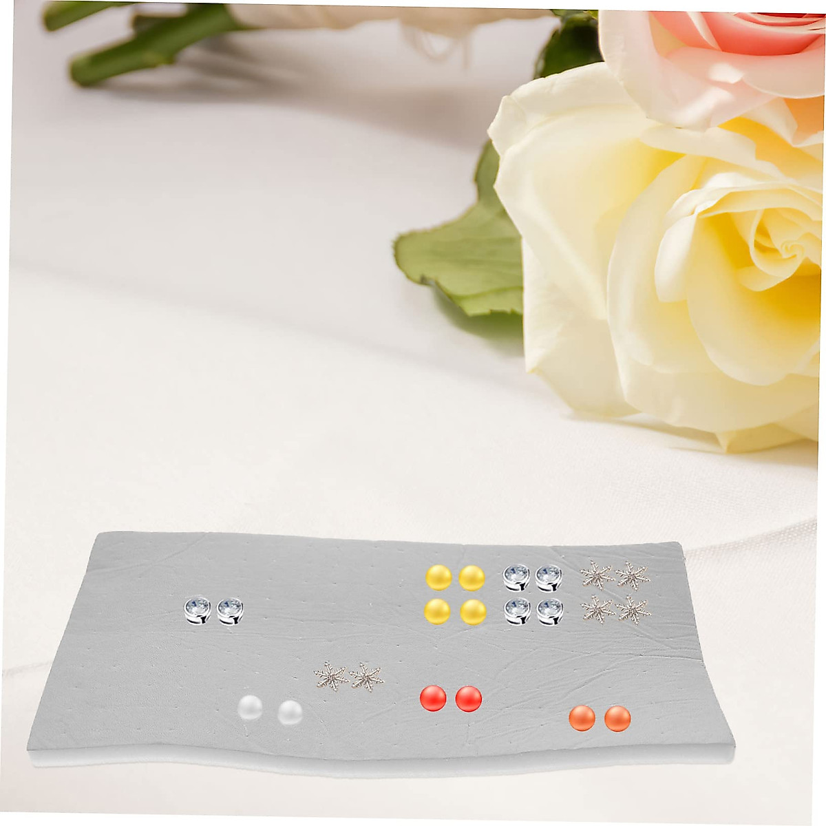 Zerodeko 198 Jewelry Sponge Pad Jewelry Drawer Organizer Trinket Showcase Pads Rings Sponge Insert Sponge Rings Stand Make up Drawer Makeup Tray Earring Holder Travel Hanging Finishing Tray