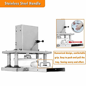 INTSUPERMAI Pizza Dough Press Machine Electric Pastry Machine 8.66" Diameter Commercial Pizza Dough Machine Tortilla Making Machine 120-240V