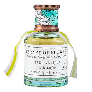 Library of Flowers True Vanilla Eau de Parfum, 1.69 Fl. Oz. – Bergamot, Dark Vanilla & Amber – Women’s Perfume, Eau de Parfum Spray for Women, Perfume for Women
