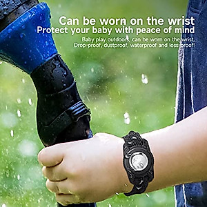 IPX8 Waterproof Airtag Dog Collar Holder (1 Pieces), Apple Airtag Anti Chew and Anti Scratch Hard PC, with Anti Loss Screws, Cat Dog GPS Tracker Anti Loss air tag Cover Holder