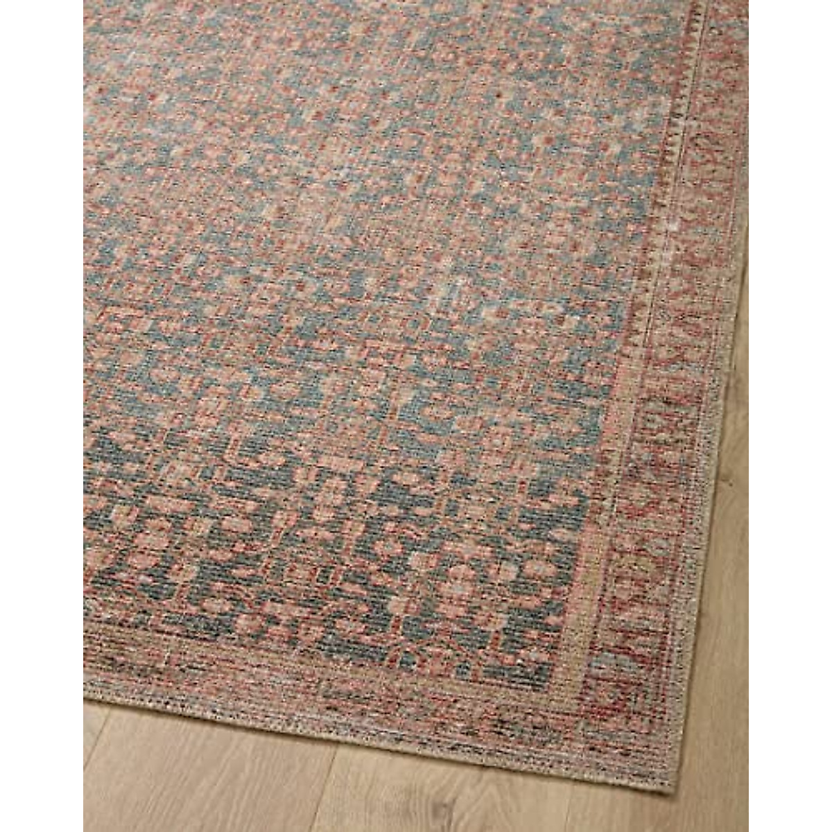 Loloi Angela Rose x Aubrey Blue/Terracotta 5'-0" x 7'-0" Area Rug