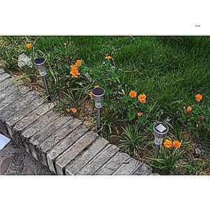 DJASM 2 Pcs Solar Powered Lawn Lights Outdoor Decorative Lawn Stake Column Lights for Home Garden Courtyardbubble Column Lamp