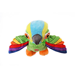 LA GRANJA DE ZENÓN Lorito Pepe Musical Stuffed Animal 8-Inch Soft and Huggable Plush Toy with Music, Beloved El Reino Infantil Character