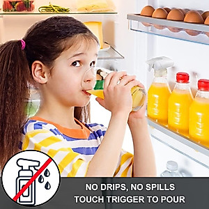 Automatic Drink Dispenser, Electric Drink Dispenser, Milk Pump Gallon, Milk Dispenser For Fridge, Pump For Milk Jug Can Prevent Milk From Overflowing and Hands-Free, Suitable for Kitchen 2 Pcs