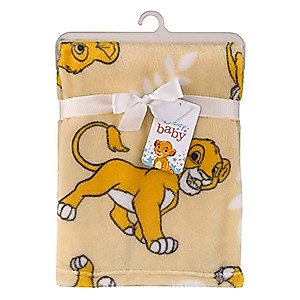 Disney Lion King Tan, Beige and White Simba Super Soft Baby Blanket