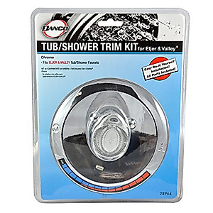 Danco 28964A Bath Tub and Shower 1-Handle Trim Kit for Eljer and Valley Faucets, 1-Pack (28964), Chrome