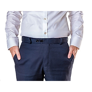 Flex Button Pant Waist Extender 3-Pack - Adds 1-2 inches with A Bit of Stretch - for Men, Women, Children