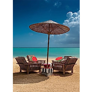 HYSEAS Round Throw Pillows 14 Inch Watermelon, 3D Print Decorative Plush Funny Fruit Stuffed Cushions Toy Seat Pad for Couch, Chair, Floor, Sofa