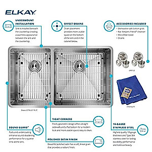 Elkay ECTRU32179LTC Crosstown Sink, 32", 0