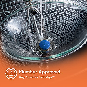 SinkShroom The Revolutionary Sink Drain Protector Hair Catcher/Strainer/Snare, Blue