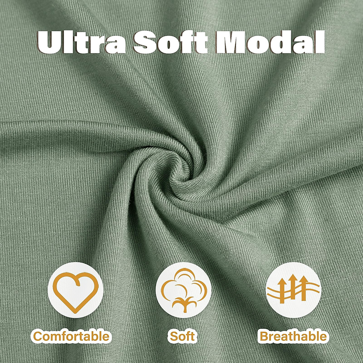 Baby Knotted Gown with Hat Set for Newborn Boy Girl, Ultra Soft Tie Gown with Mitten, Long Sleeve Infant Sleeper 0-3 M Grey Green