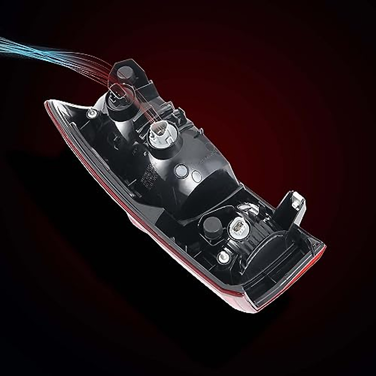 KARPAL Passenger Right Side Tail Light Brake Light Compatible with 2018-2022 Toyota Tacoma SR/SR5 Replaces 8155004181, TO2801203