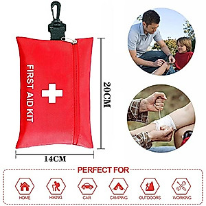 First Aid Kit - 87 Piece - Small Travel First Aid Kit, Ideal for Cars, Schools, Sports, Homes, Travel, Camping, Hiking