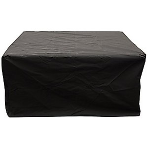 The Outdoor GreatRoom Company 48-Inch Rectangle Black Vinyl Cover for Fire Pit Tables