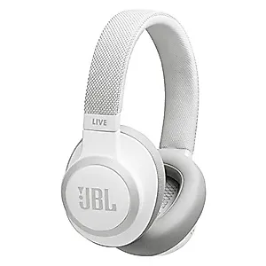 JBL Live 650 BT NC, Around-Ear Wireless Headphone with Noise Cancellation - White