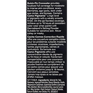 Dermablend Quick Fix Full Coverage Cream Concealer Stick , Fast & Easy Pecision Coverage with all day Hydration, Multi-tasking concealer for Dark Circles, Acne, and Scars