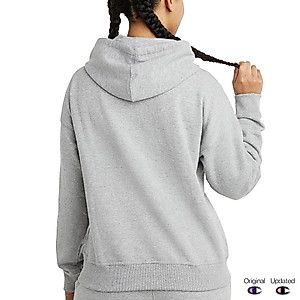 Champion Women's Hoodie, Powerblend, Fleece Hoodie, Sweatshirt for Women, Script (Reg. or Plus)