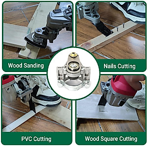 Converter Oscillating Tool Adapter Kit, Scimaker 5/8" M10 M14 Multifunction Oscillating Saw Blades Set for Grinding, Trimming and Removal