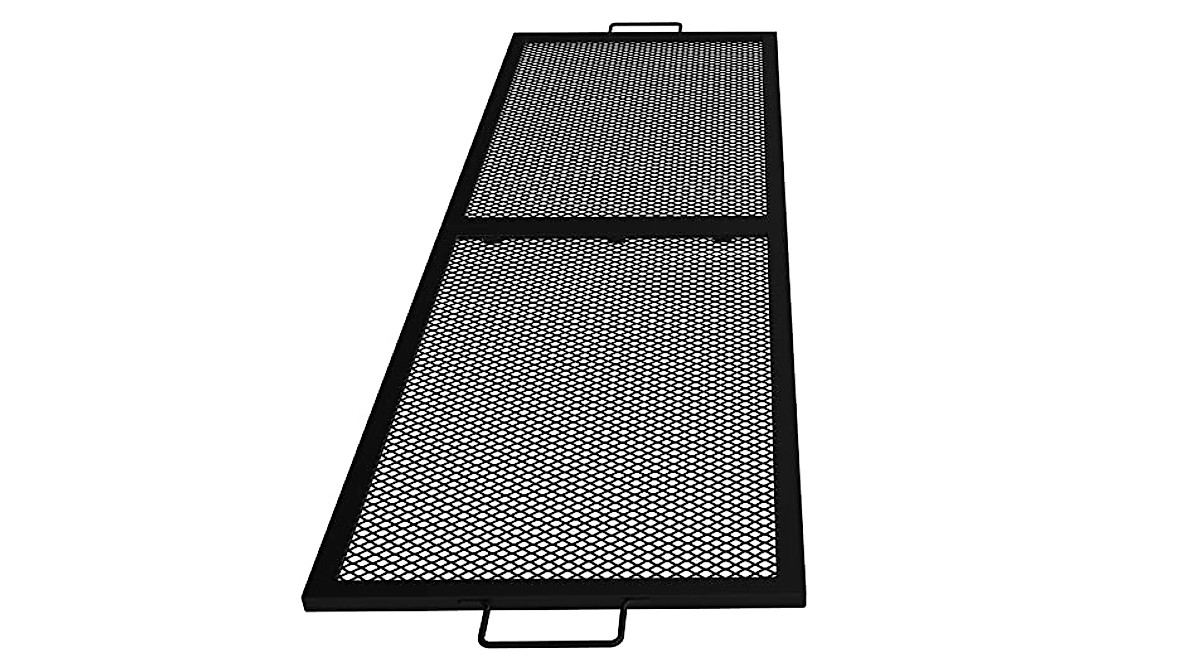 VEVOR Fire Pit Cooking Grill Grate 44 x 15 in Foldable Rectangle ...