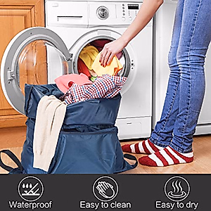 TG XL Laundry Backpack | 20" x 30" inches | Heavy-Duty Water-Resistant Laundry Bag for Dorm Room| Fully Padded Adjustable Straps | Chest Strap | Multiple Storage Space