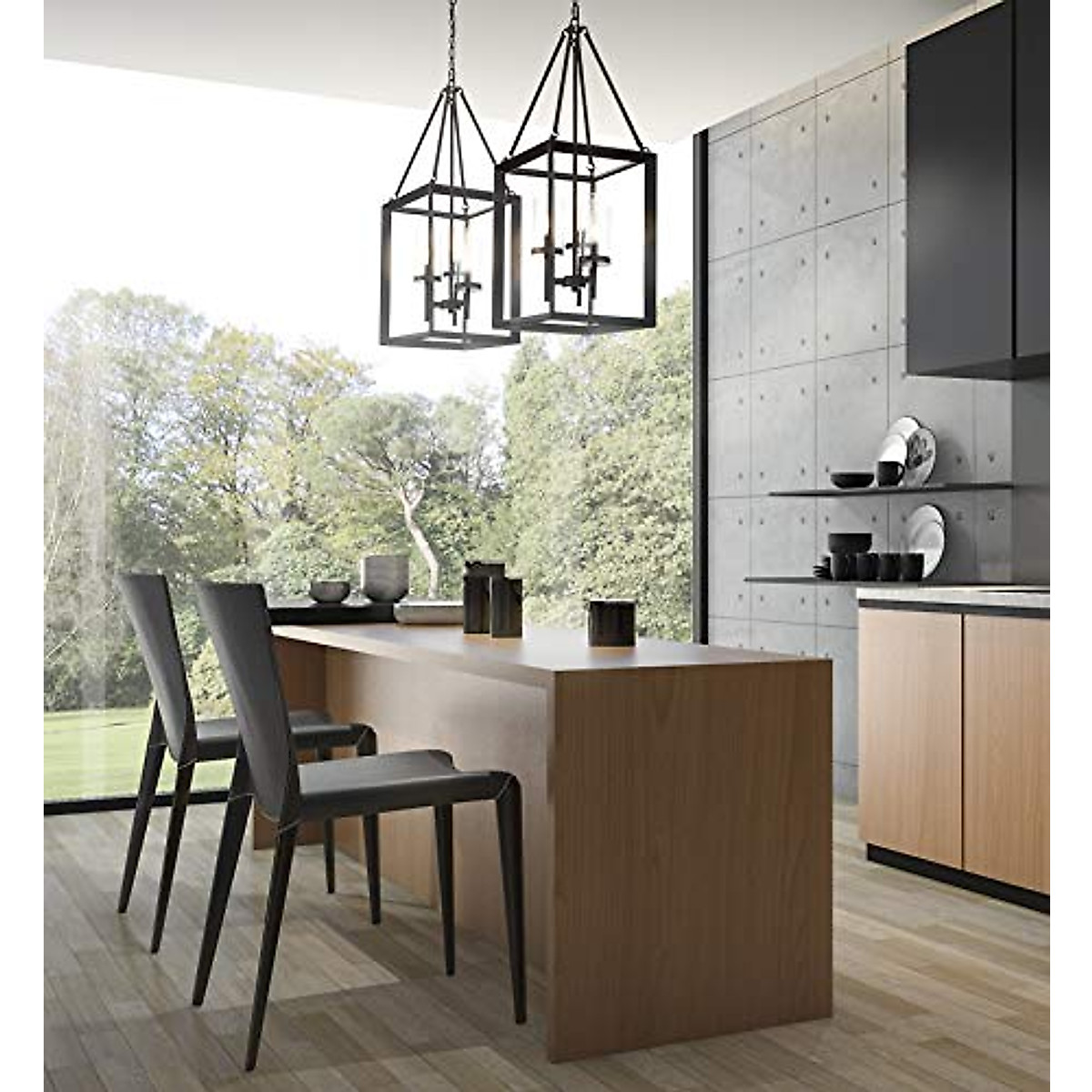 JONATHAN Y JYL7412A Anna 12" 3-Light Metal/Glass Pendant Traditional Classic Modern Industrial Farmhouse Dining Room Living Room Kitchen Foyer Bedroom Hallway, Oil Rubbed Bronze/Clear