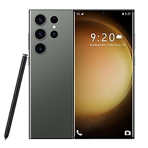 BDWJW C23 Ultra 5G Unlocked Smartphone,6GB+256GB Fully Unlocked Cell Phone for Android 13, 6.8" Unlocked Cell Phone, 6800mAh, 48MP+108MP Dual Camera/Dual SIM/Fingerprint Lock/Face ID 5G Phone(Green)