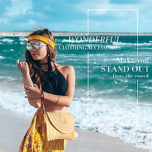 3 Pieces Straw Crossbody Bag for Women Shoulder Bags Purse Beach with Pompom Summer Envelope Wallet, Khaki, Brown, Beige