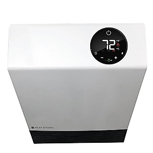 Heat Storm Deluxe Space 1000 Watt Infrared Wall Mount Electric Heater, White